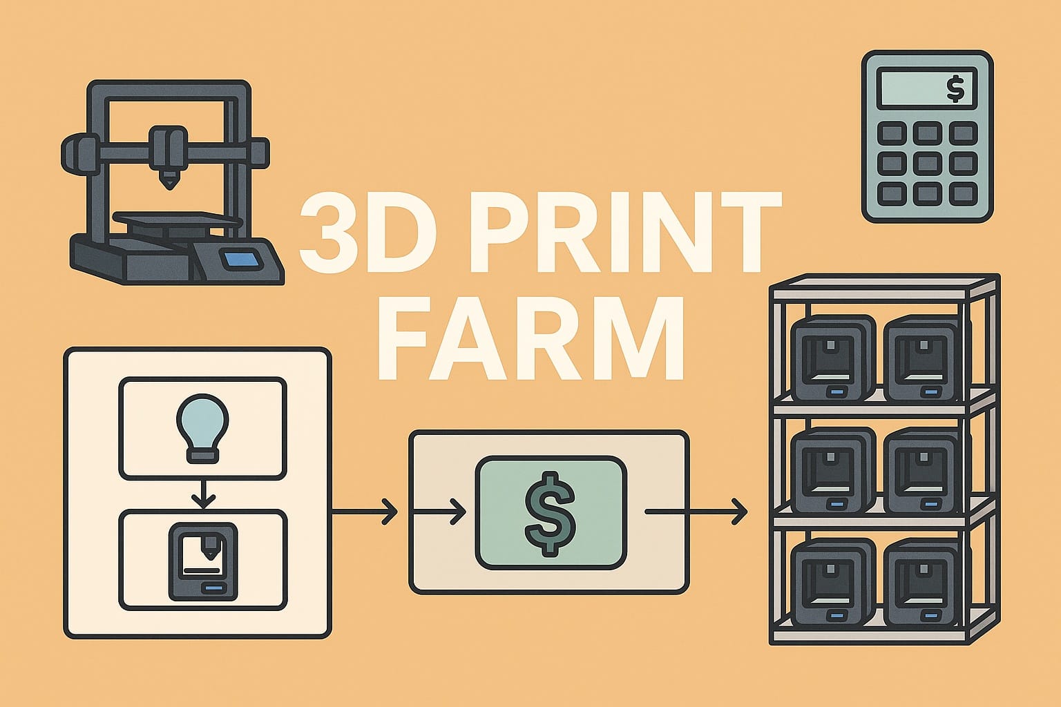 🏭 What Is a 3D Print Farm? How to Set One Up and Maximize Profit